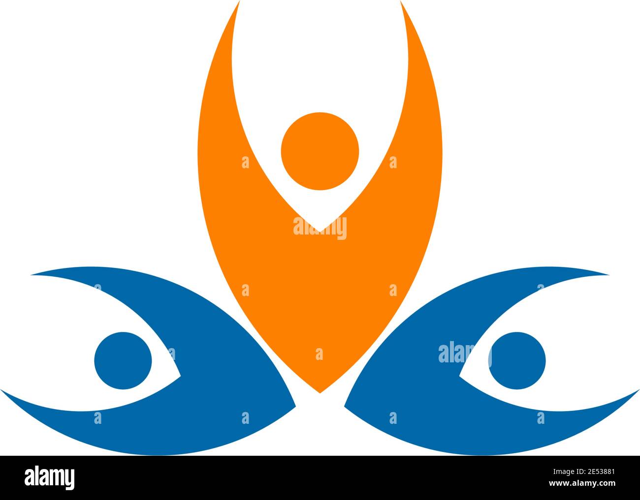 Community and adoption care logo design vector template Stock Vector ...