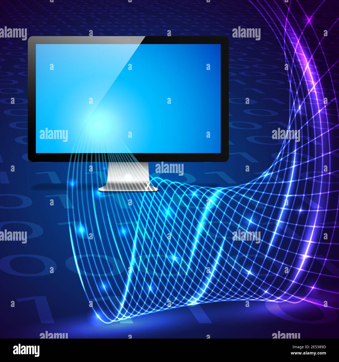 Digital technology social media and communication concept vector ...