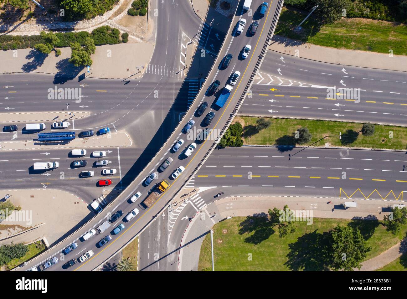 Traffic jam aerial hi-res stock photography and images - Alamy
