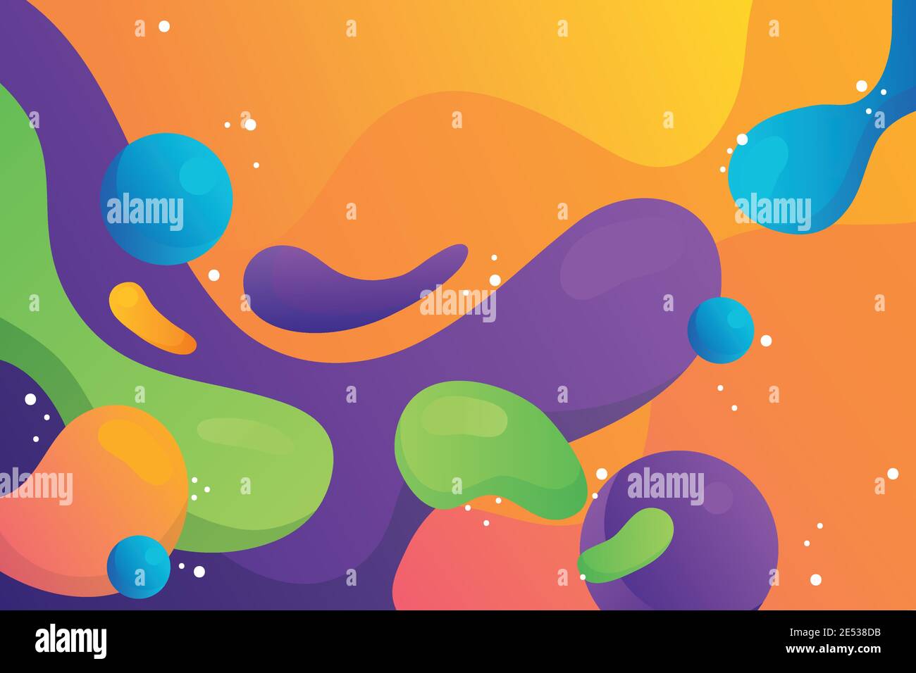 vivid color flow background template poster vector illustration design ...