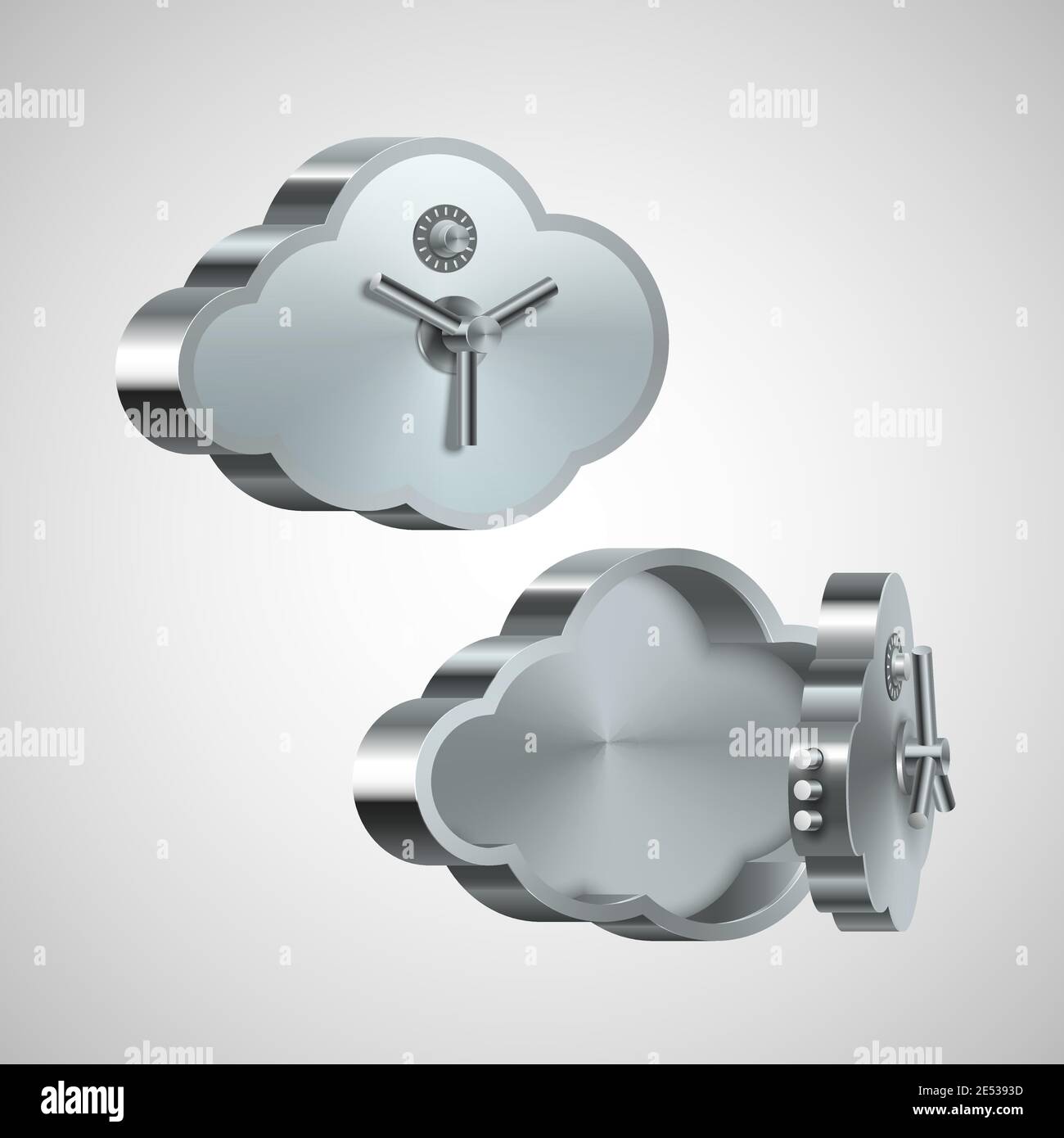 Remote data management and storage isolated vector illustration Stock ...