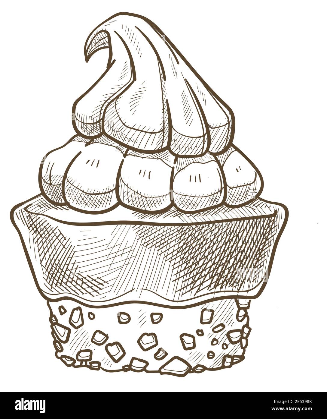 Egg cream cookie Stock Vector Images - Alamy