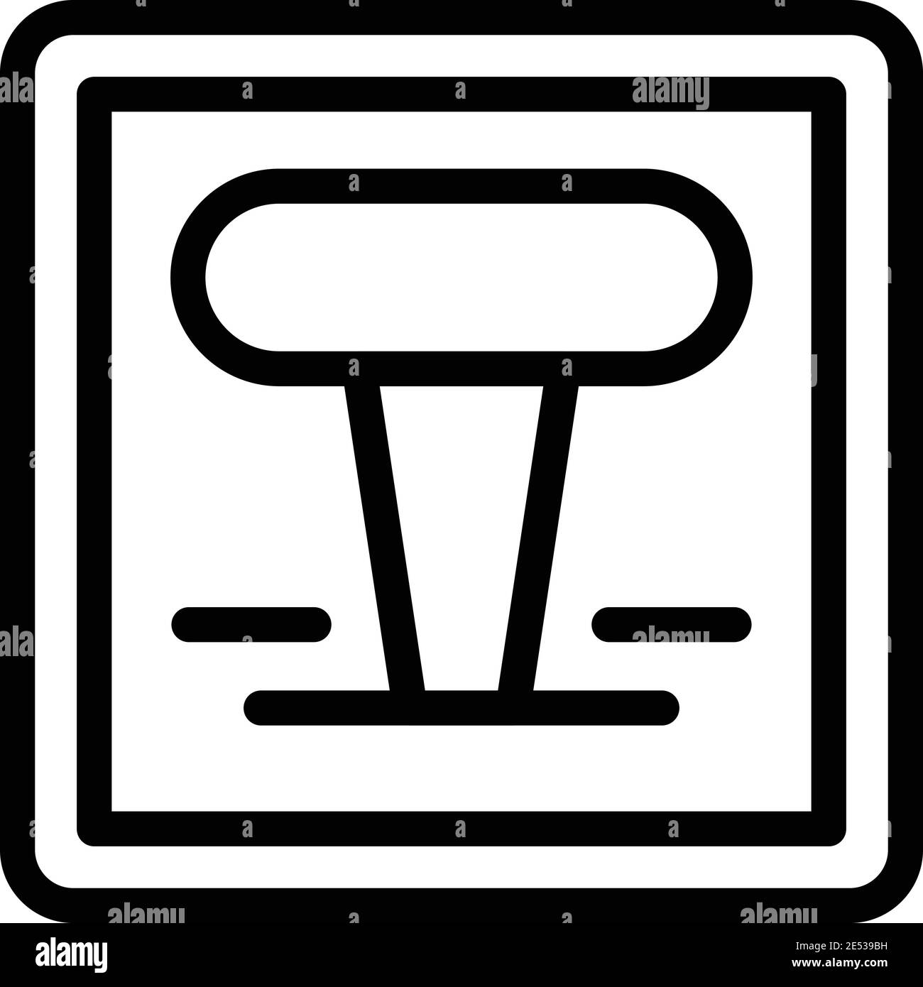 Power lever icon. Outline power lever vector icon for web design ...