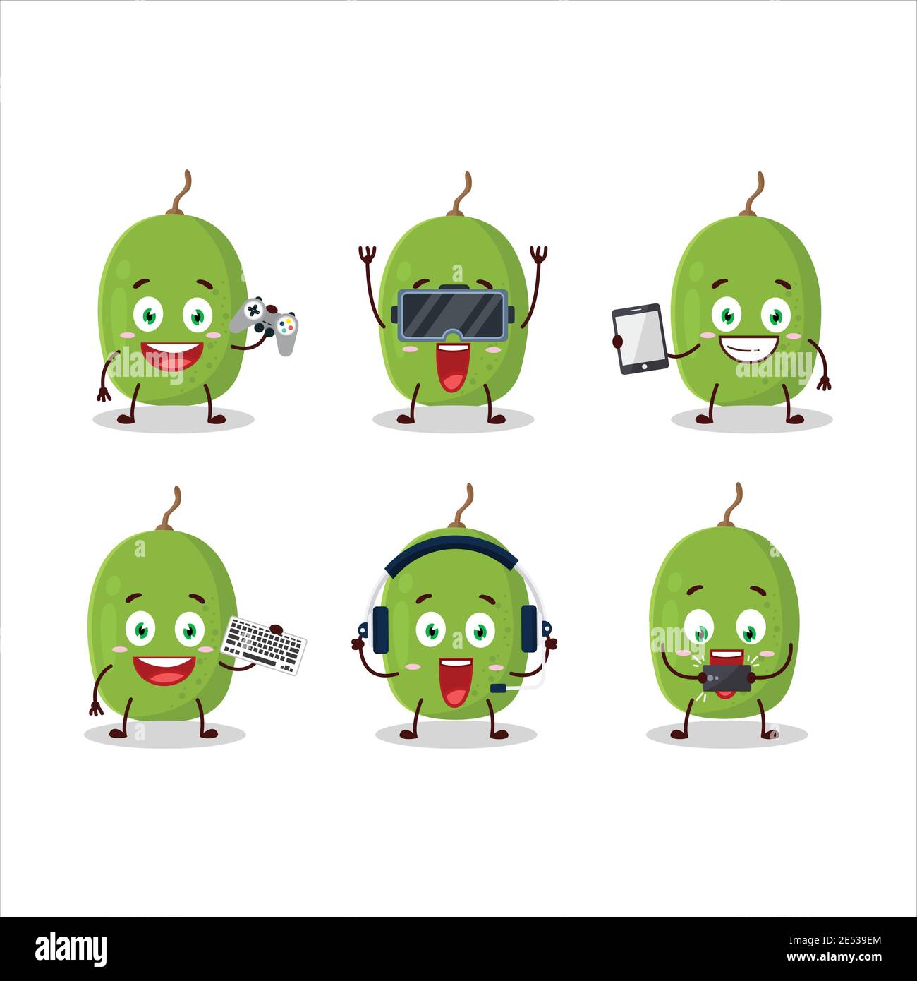 Ambarella cartoon character are playing games with various cute ...