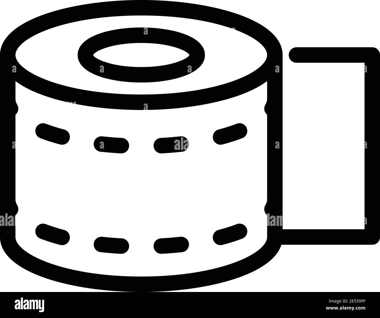 Tissue roll icon. Outline tissue roll vector icon for web design ...