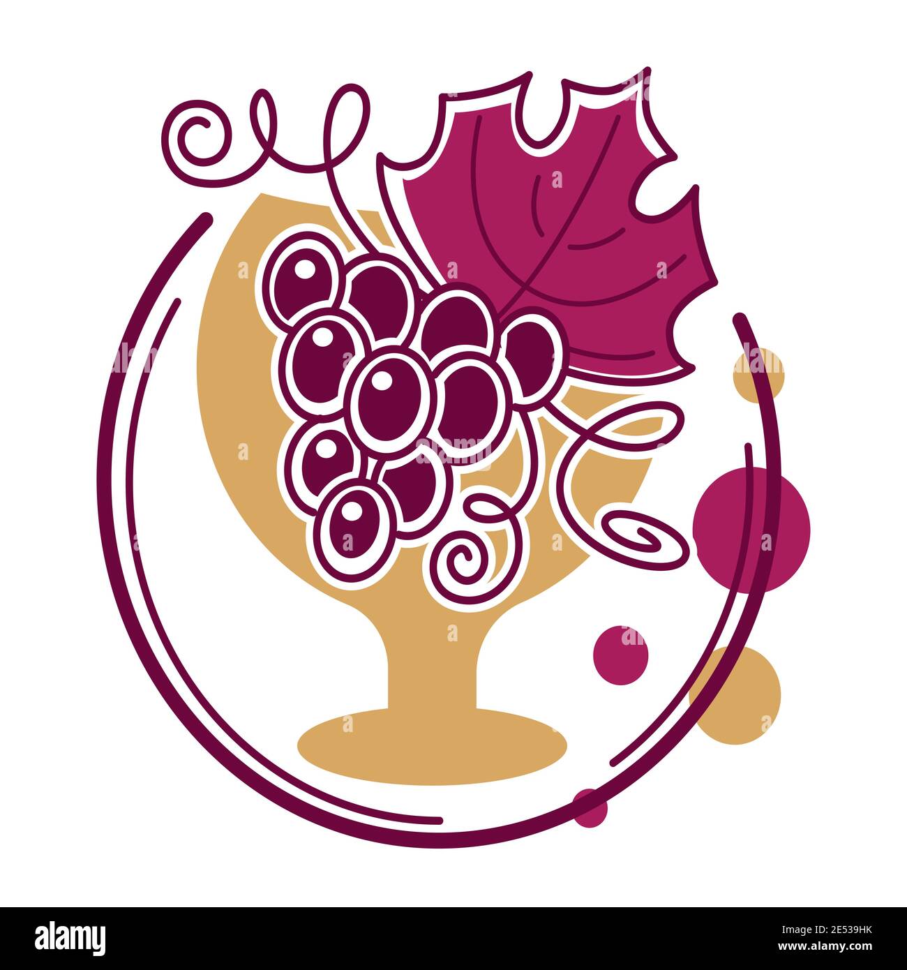Red and dry wine tasting place to drink wine logos vector set of ...