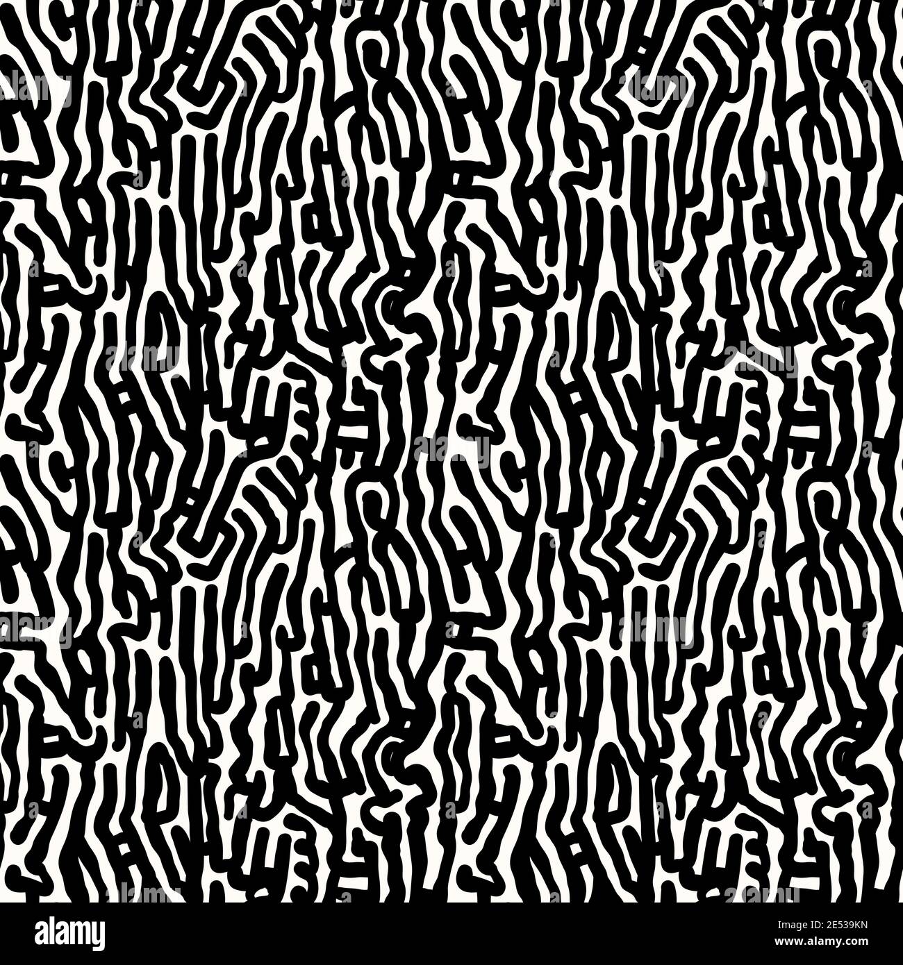 Seamless hand drawn ink pattern. Creative endless background with blots ...