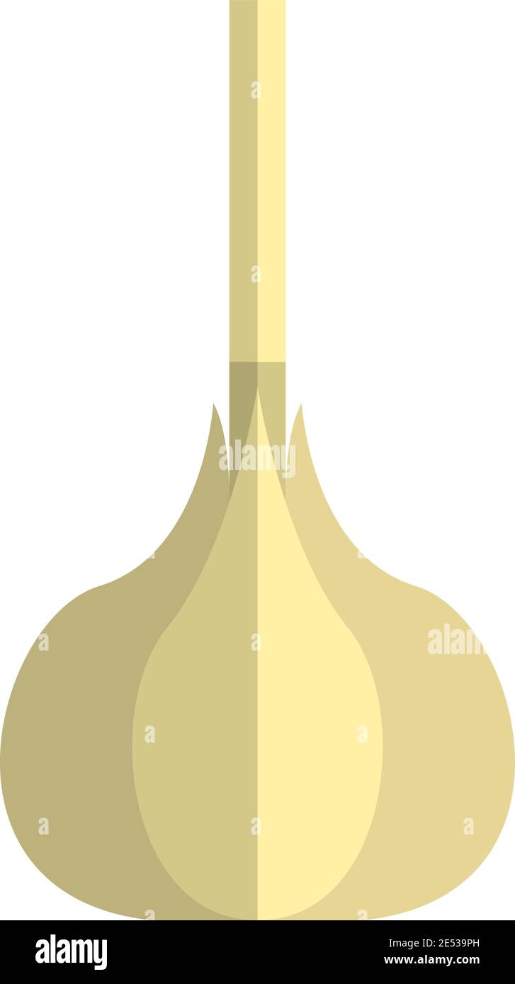 Garlic icon, flat vector isolated illustration. Farm fresh vegetable ...