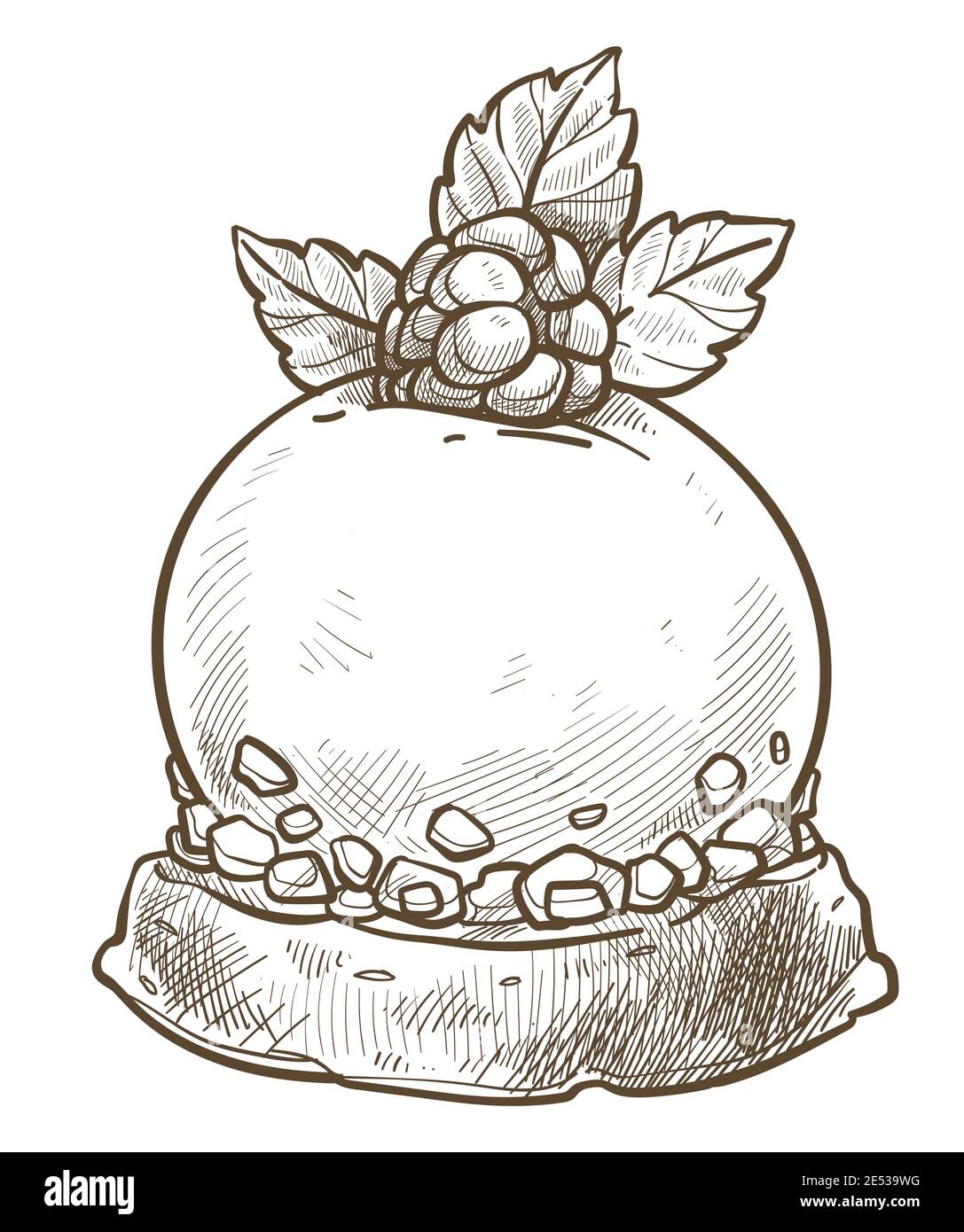 Gourmet crumble Stock Vector Images - Alamy