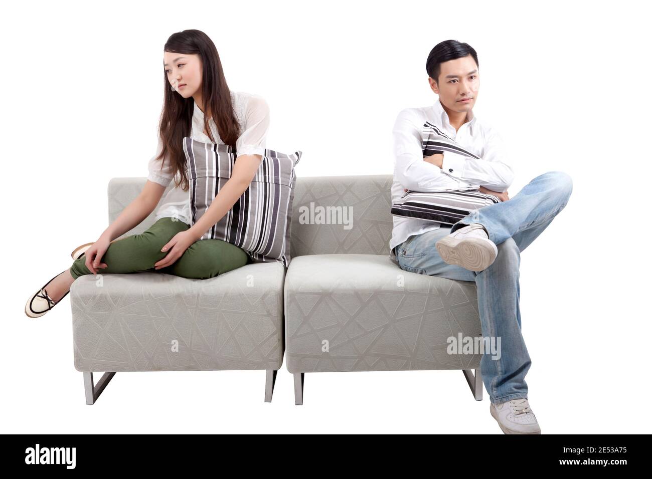 Chinese couple arguing Cut Out Stock Images & Pictures - Alamy