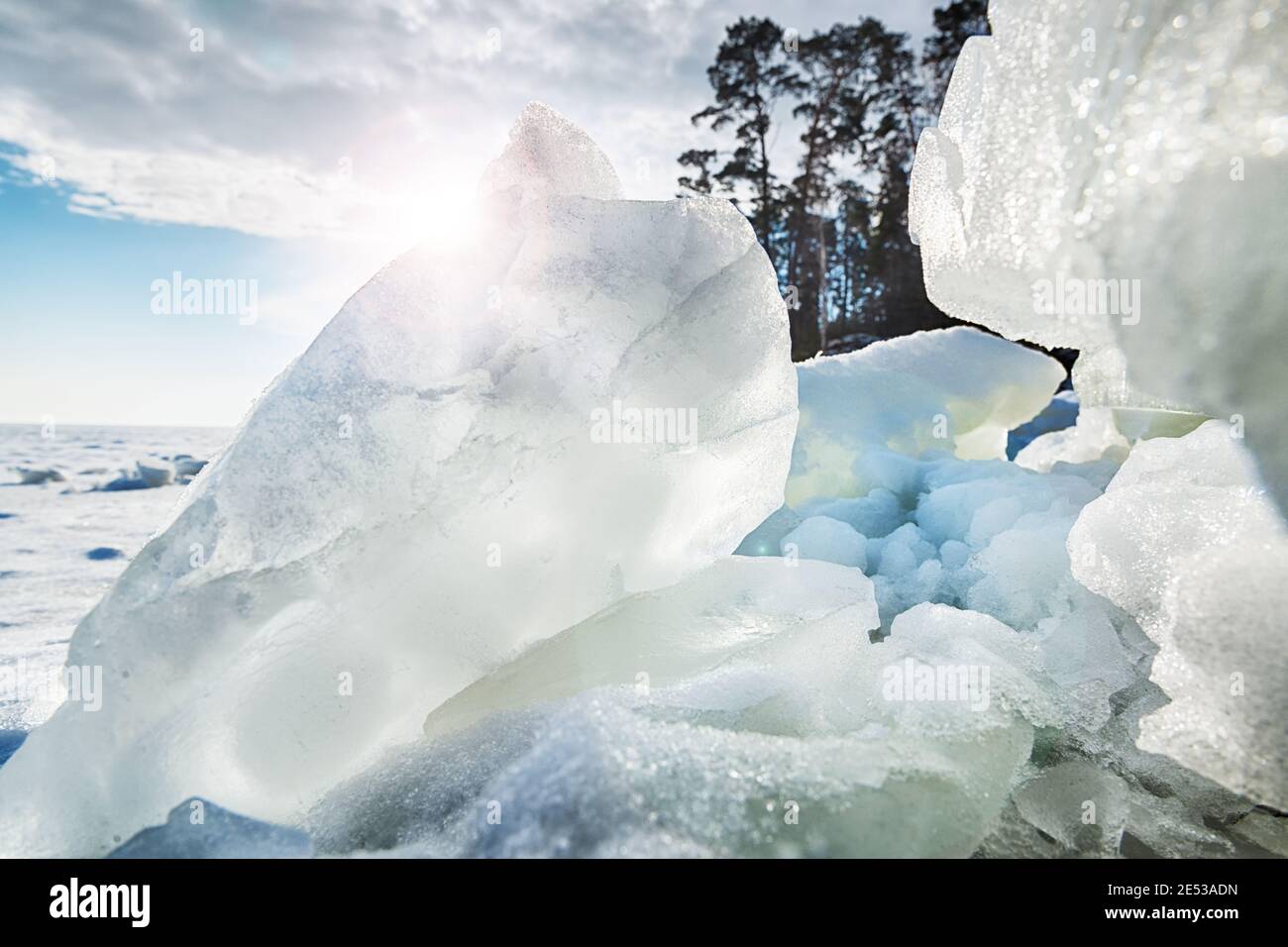 Ice hummock on lake hi-res stock photography and images - Alamy