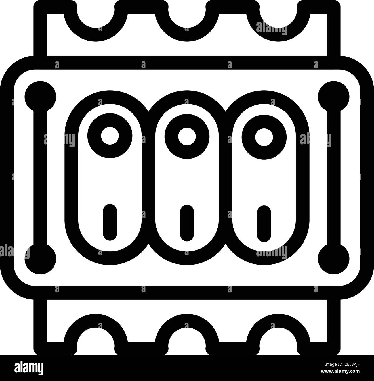 Energy dashboard switch icon. Outline energy dashboard switch vector ...