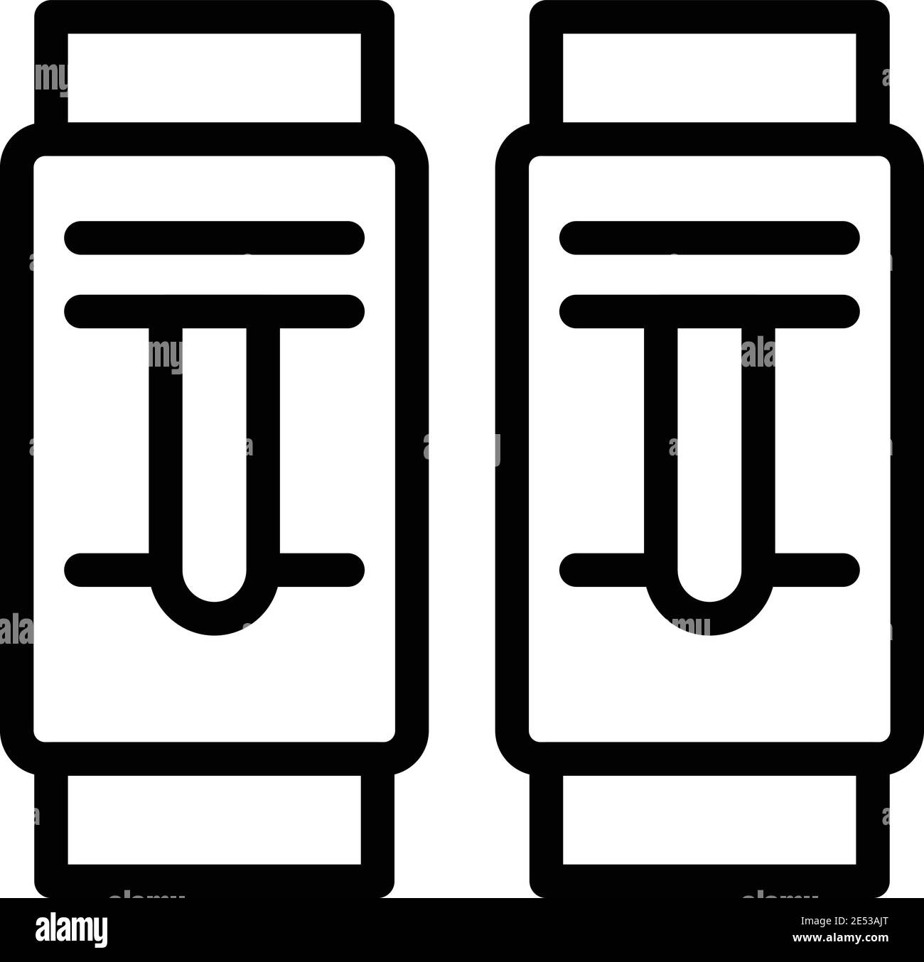 Wall switches icon. Outline wall switches vector icon for web design ...