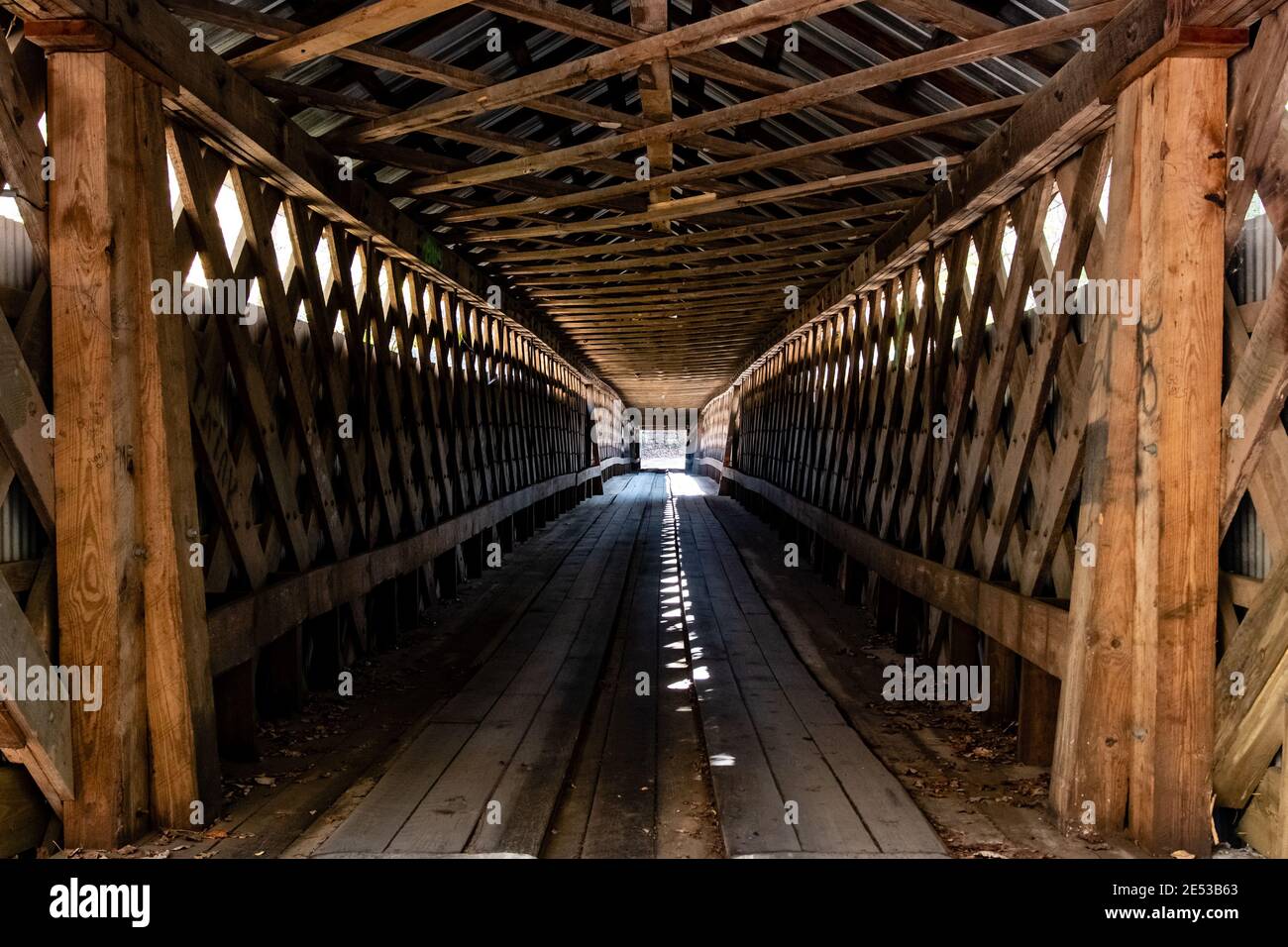 Cleveland, Alabama/USA-November 10, 2018: Interior of the Swann Covered ...