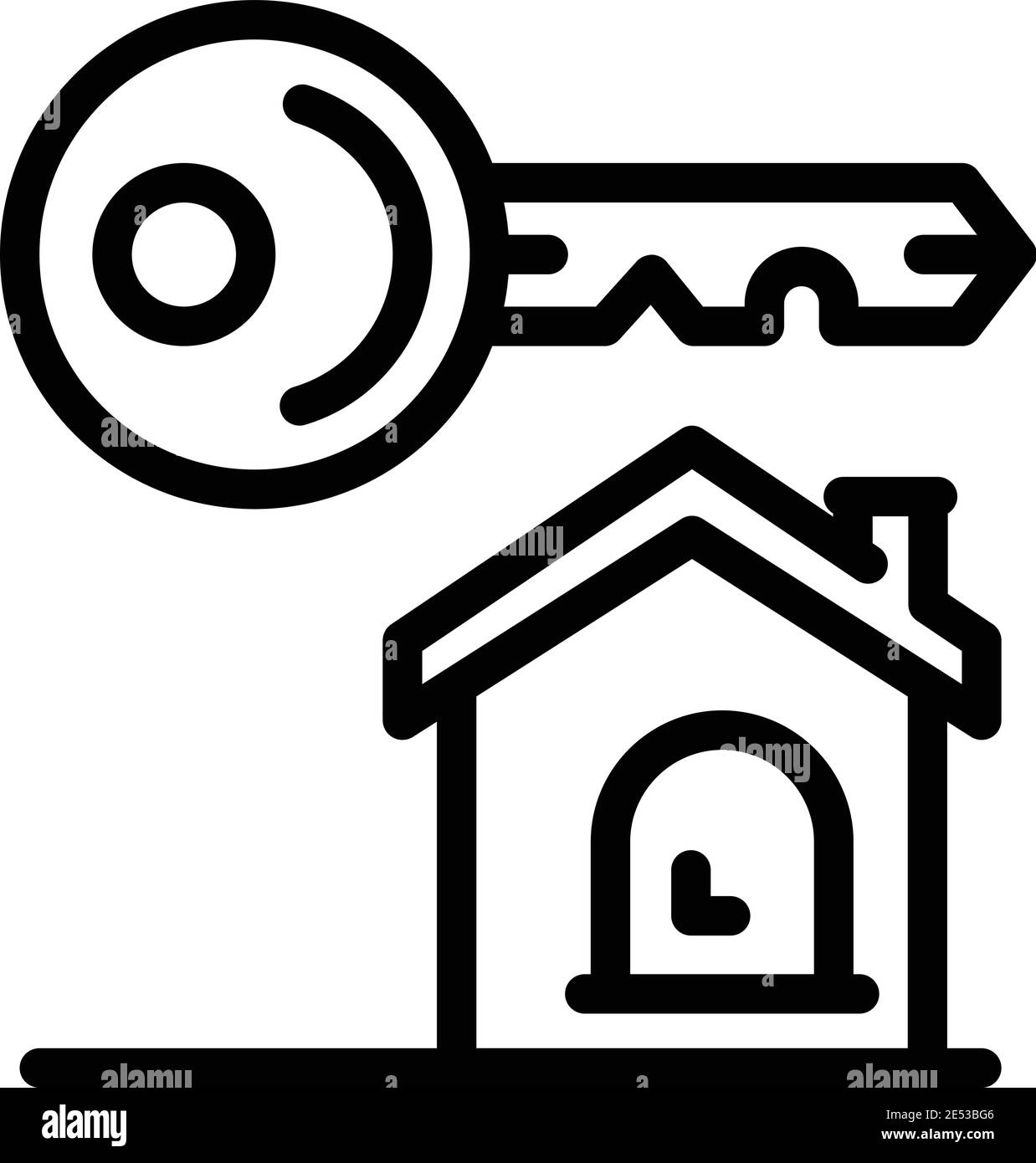 House rent icon. Outline house rent vector icon for web design isolated ...
