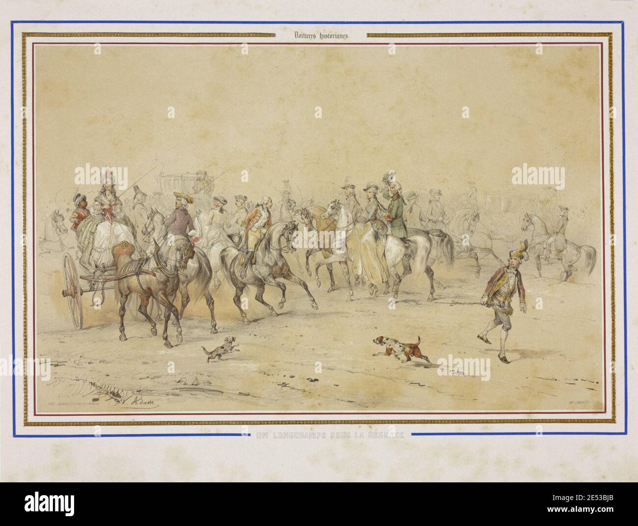 Historical carriages: A longchamps (promenade coach) under the regence ...