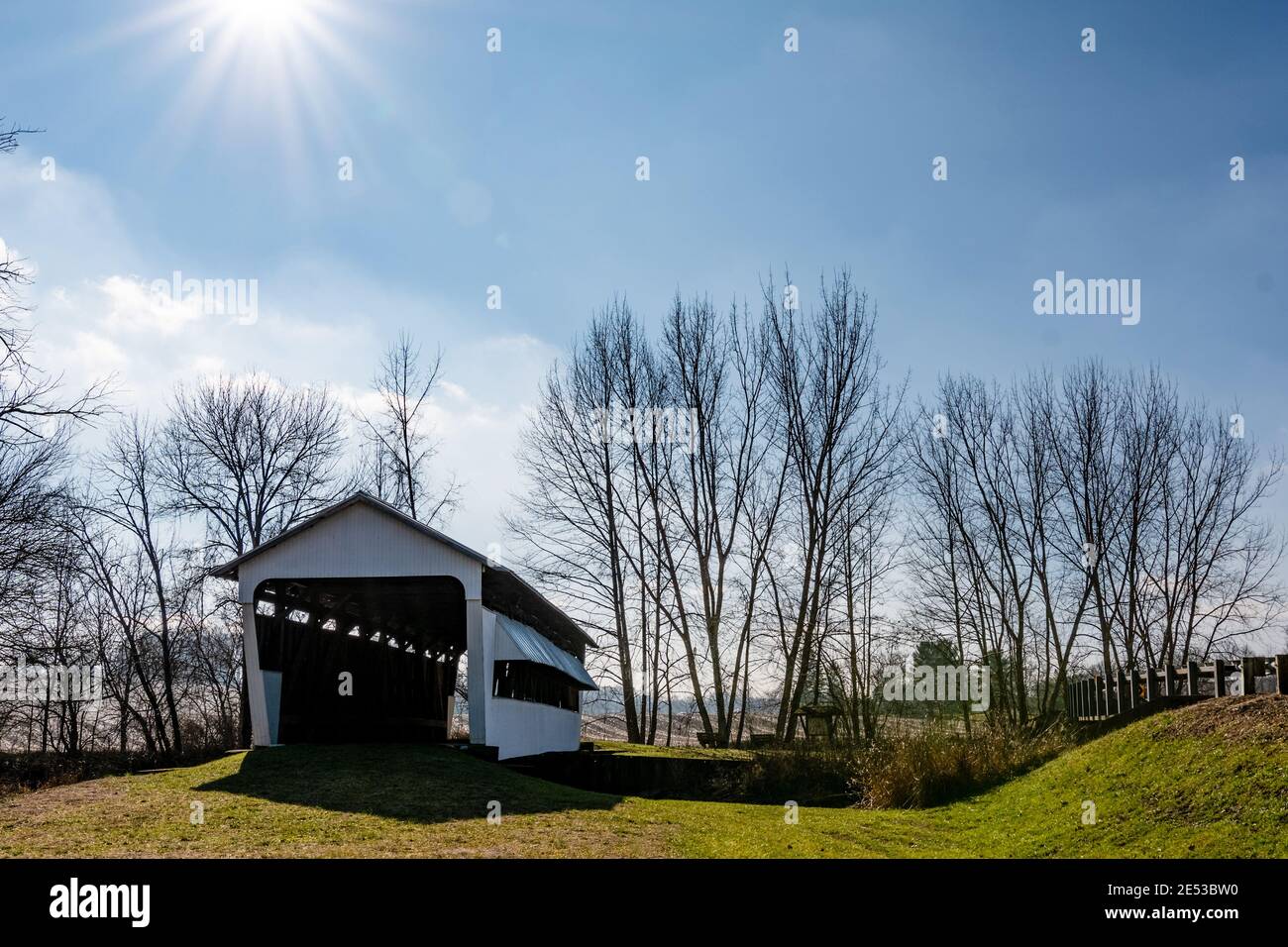 Fairfield County, Ohio/USA-January 5, 2019: The historic Hanaway ...