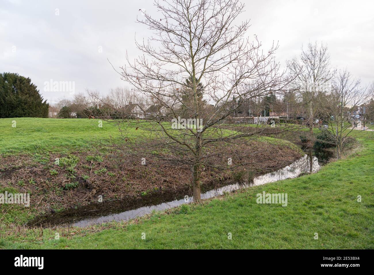 Remains of the Ruislip motte and bailey on the Manor Farm Heritage ...