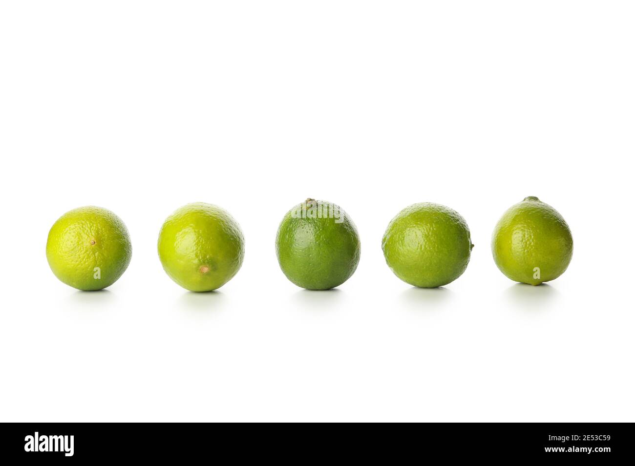Fresh ripe lime isolated on white background Stock Photo - Alamy