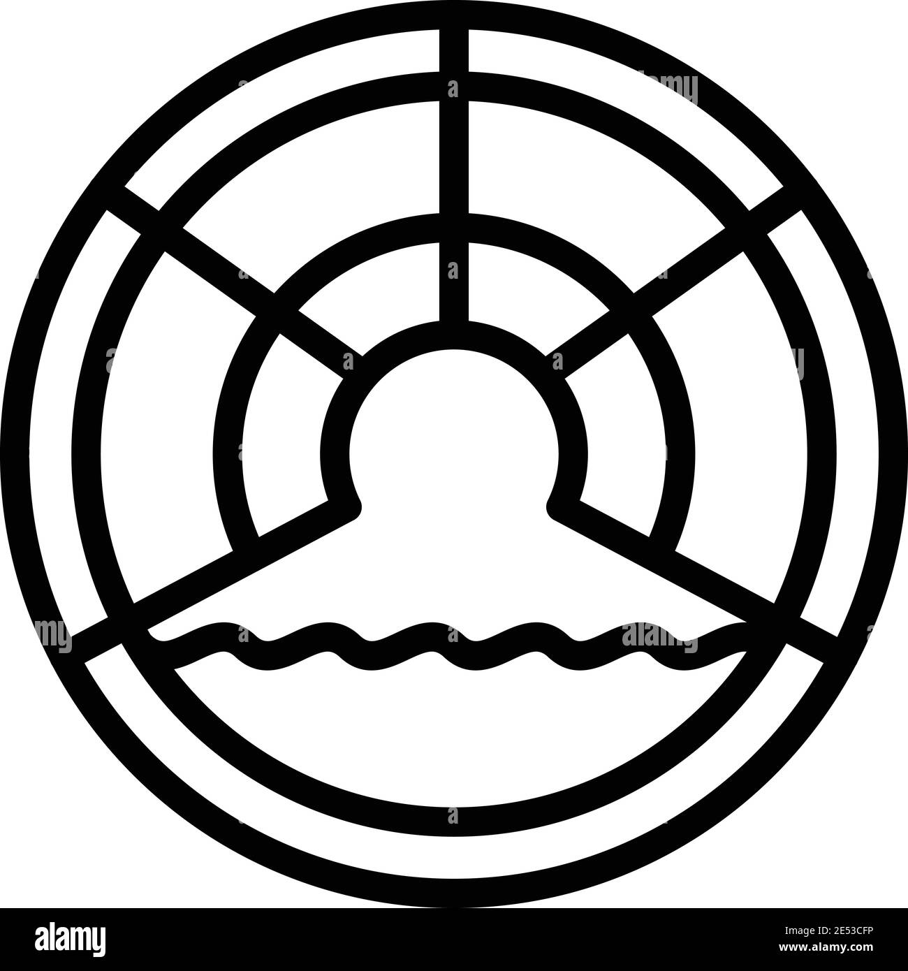Sewer icon. Outline sewer vector icon for web design isolated on white ...