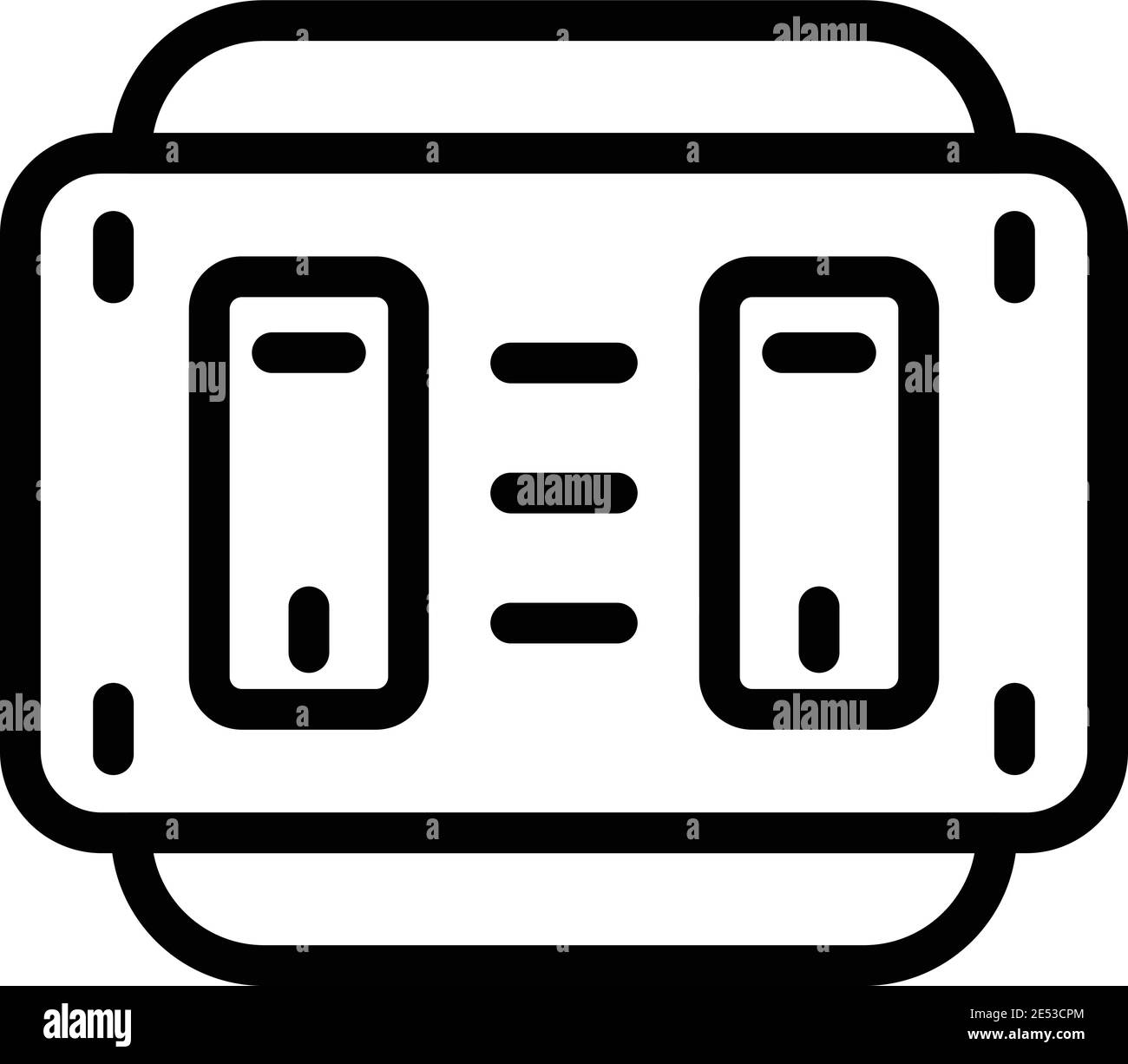 Interior switch energy icon. Outline interior switch energy vector icon ...