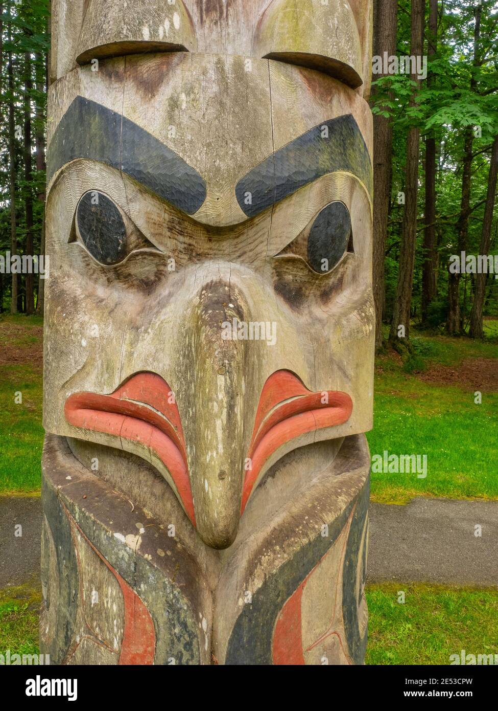 Totem poles (are monumental carvings, a type of Northwest Coast art ...