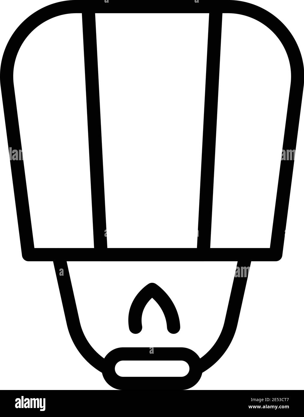 Party floating lantern icon. Outline party floating lantern vector icon ...