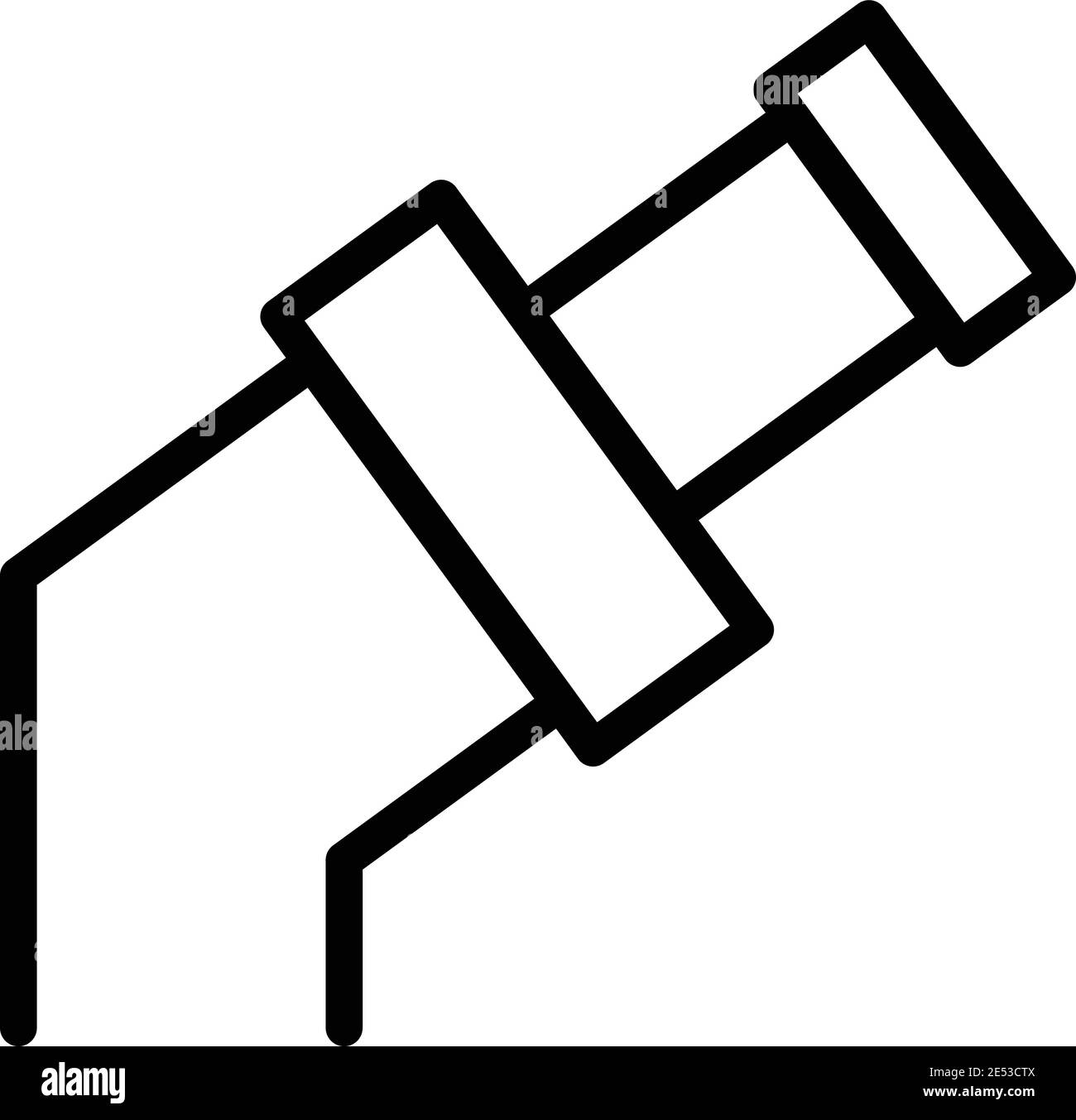 Plastic pipe icon. Outline plastic pipe vector icon for web design ...