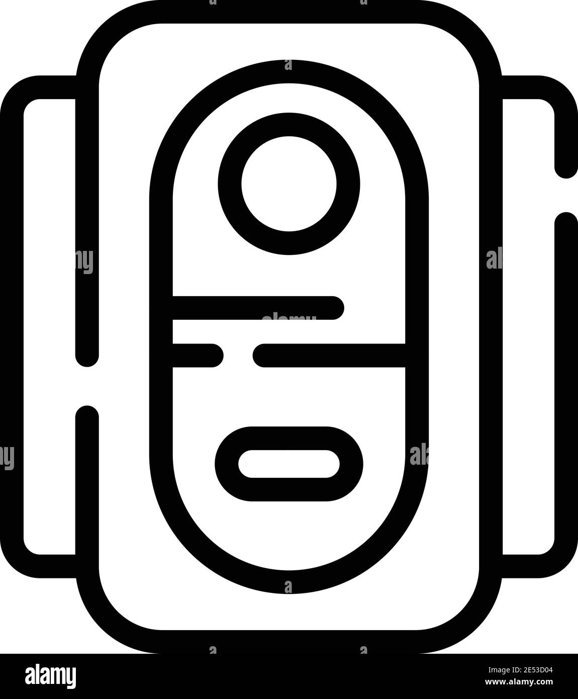 Open switch energy icon. Outline open switch energy vector icon for web ...