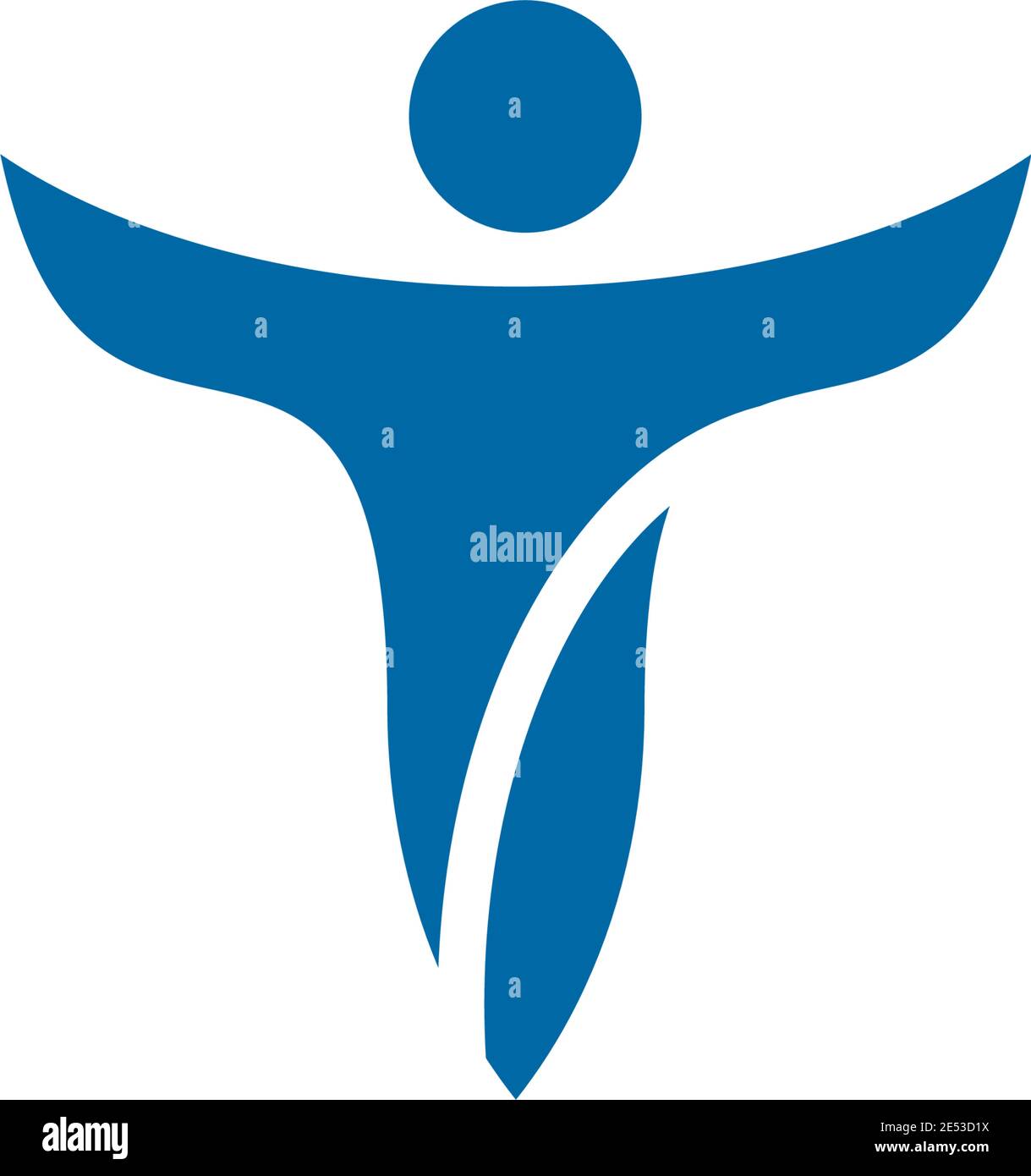 Human character icon logo design inspiration vector template Stock ...