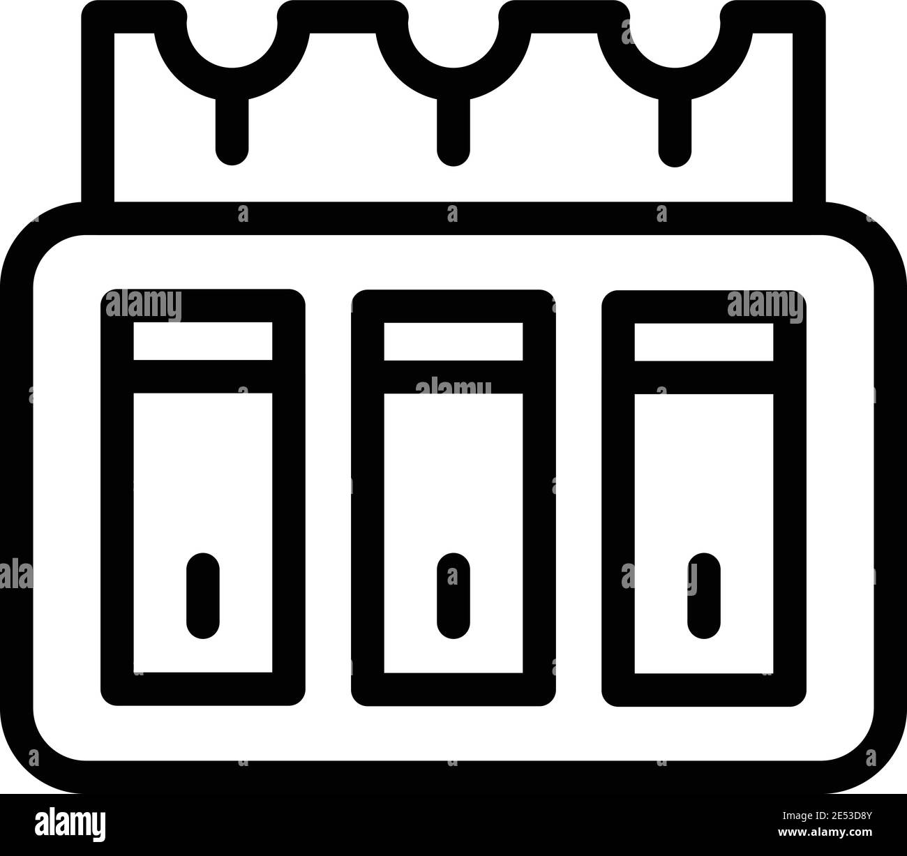 Control switches icon. Outline control switches vector icon for web ...