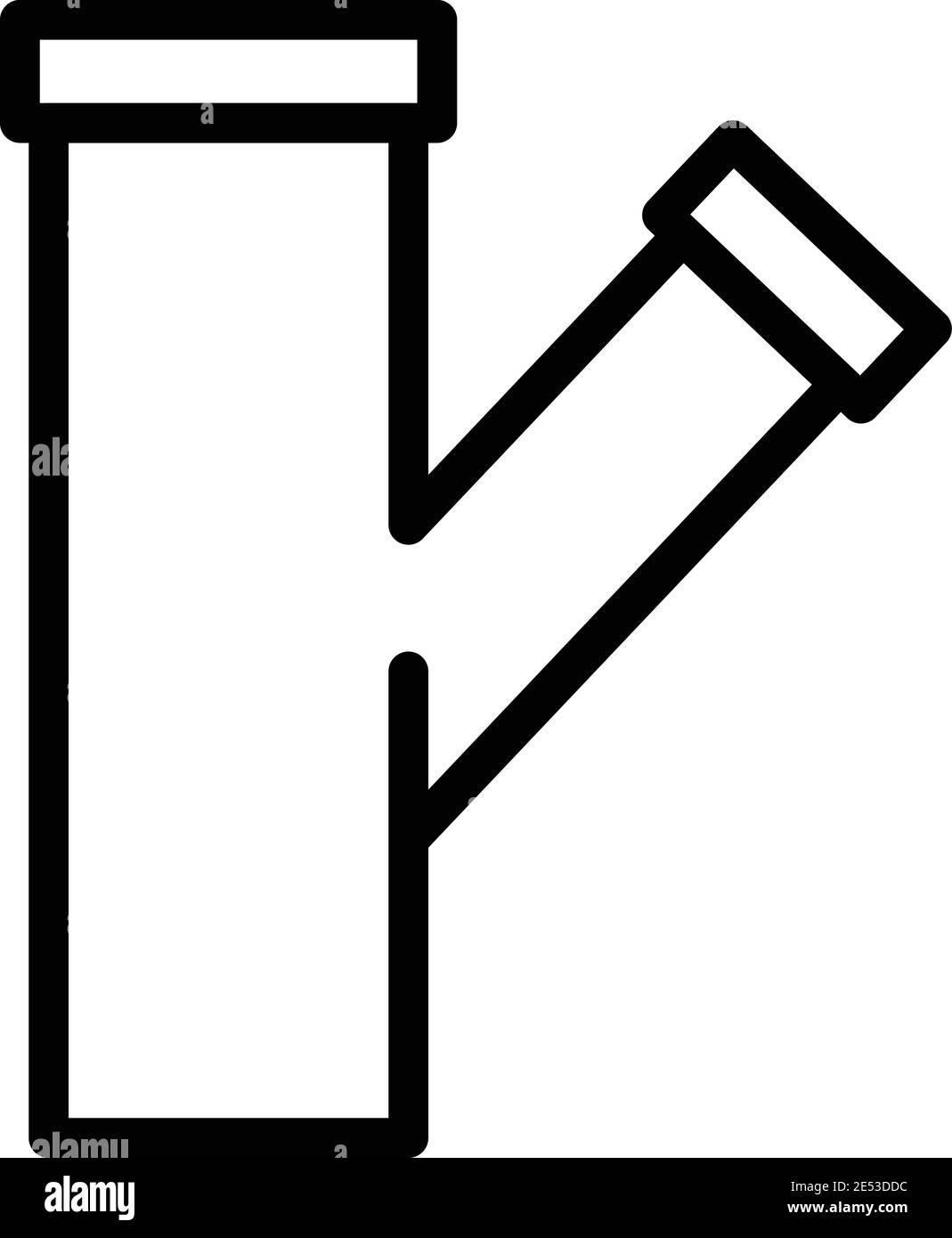 Plumber pipe icon. Outline plumber pipe vector icon for web design ...