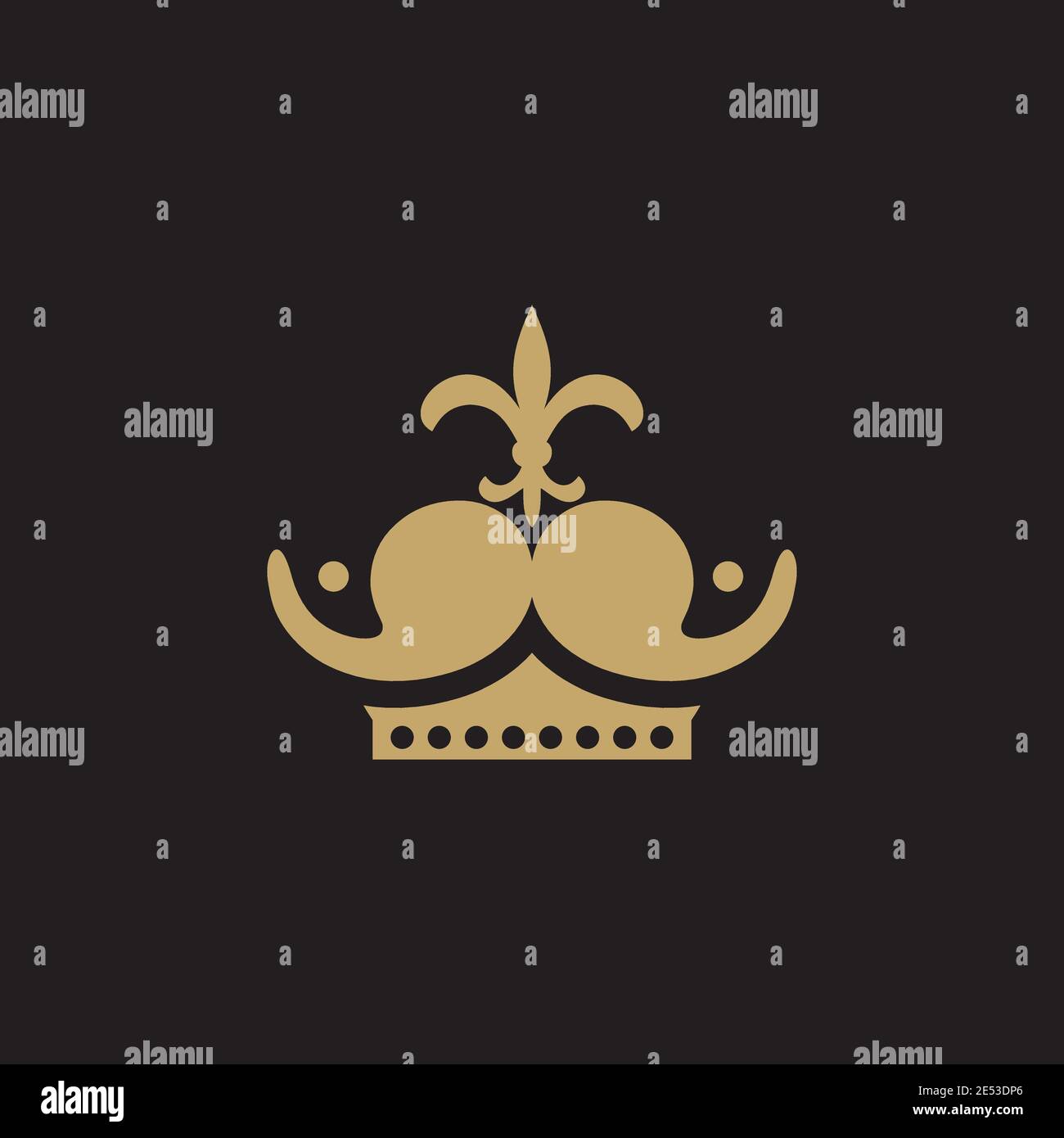 Luxury crown icon logo design inspiration vector template Stock Vector ...