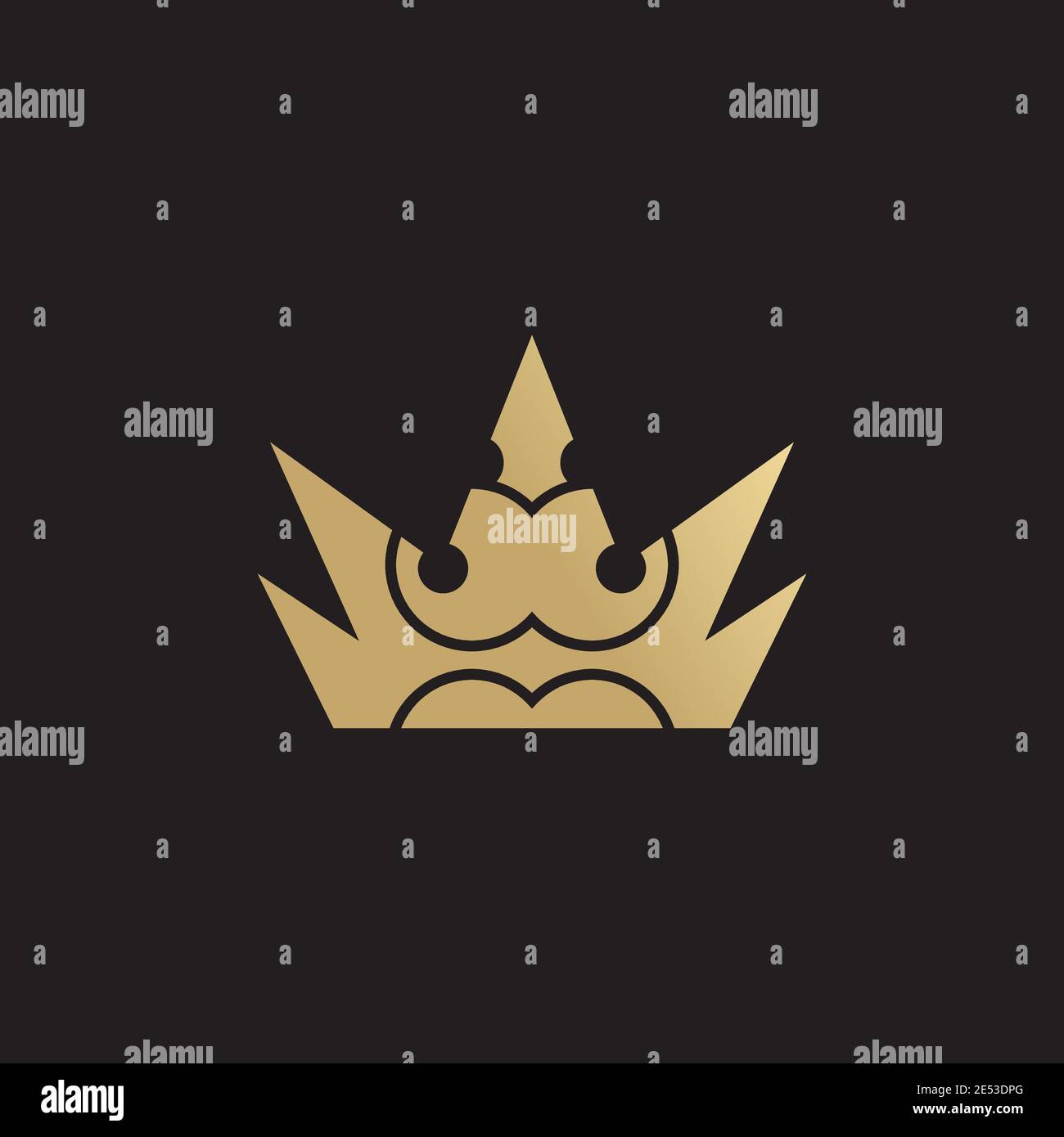 Luxury crown icon logo design inspiration vector template Stock Vector ...