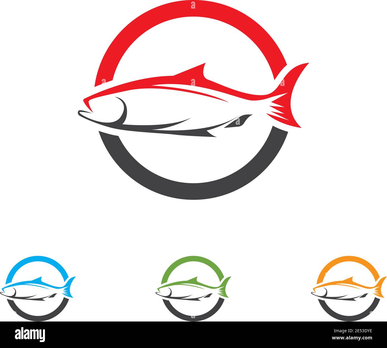 Fish icon logo vector Stock Vector Image & Art - Alamy