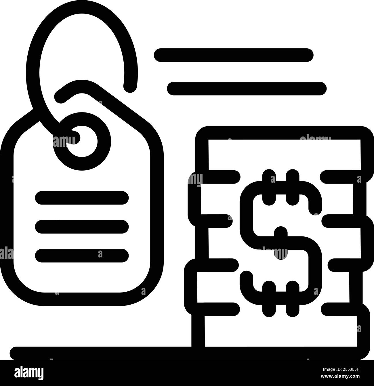 Real estate icon. Outline real estate vector icon for web design ...