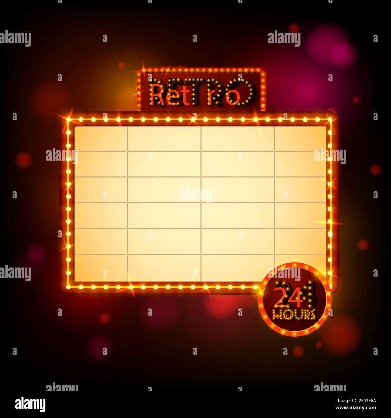 Retro billboard poster vector illustration Stock Vector Image & Art - Alamy