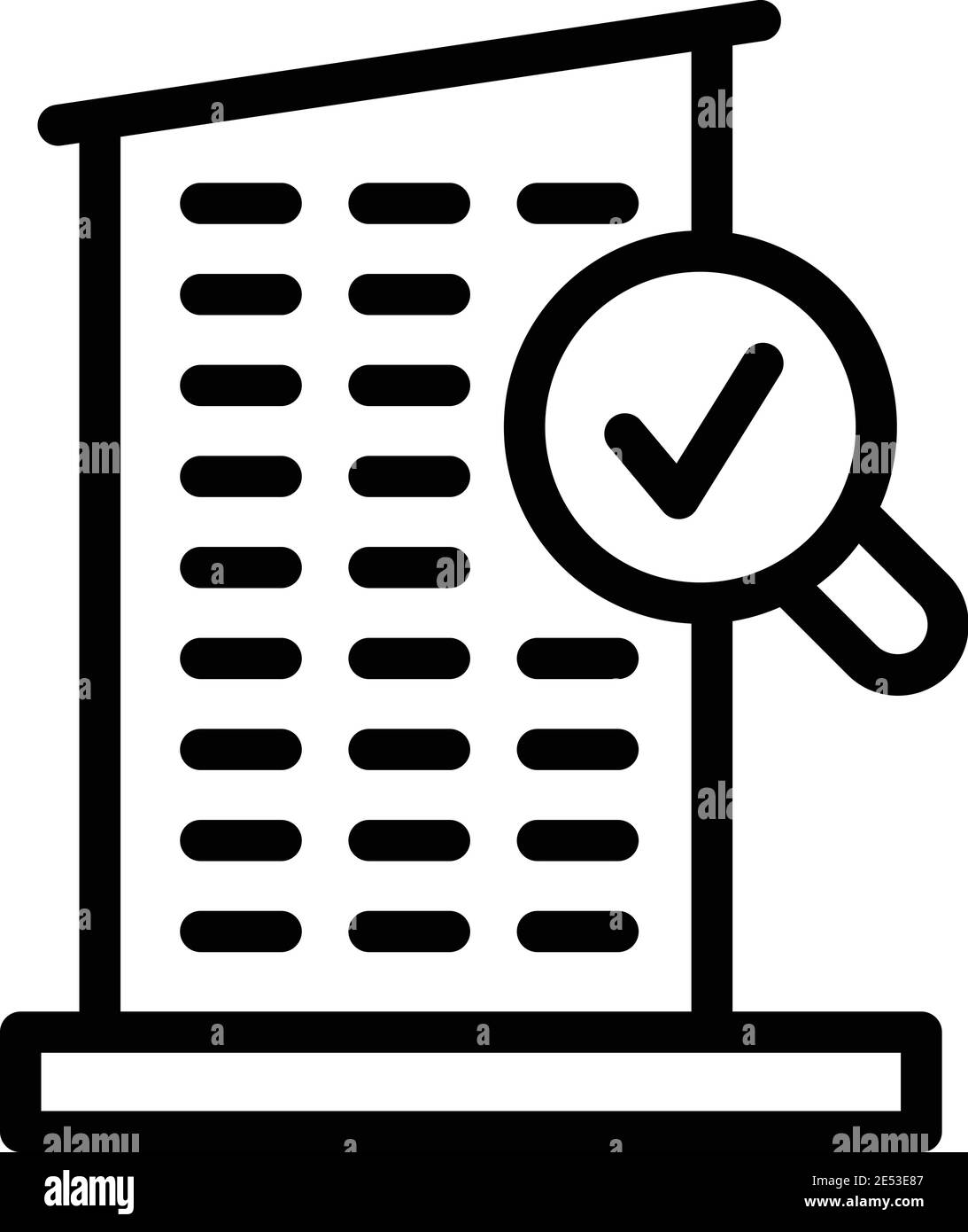 Office rent icon. Outline office rent vector icon for web design ...