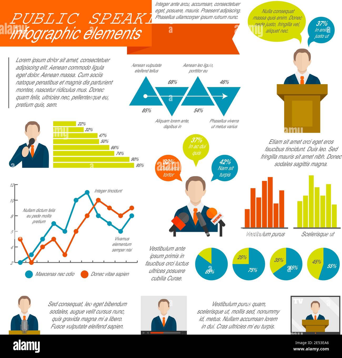Public speaking presentation seminar conference broadcast infographic ...