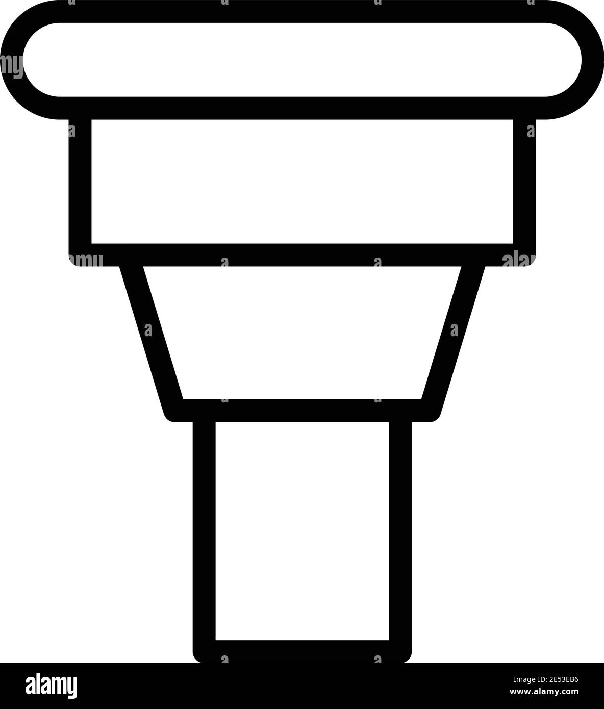 Drainage icon. Outline drainage vector icon for web design isolated on ...