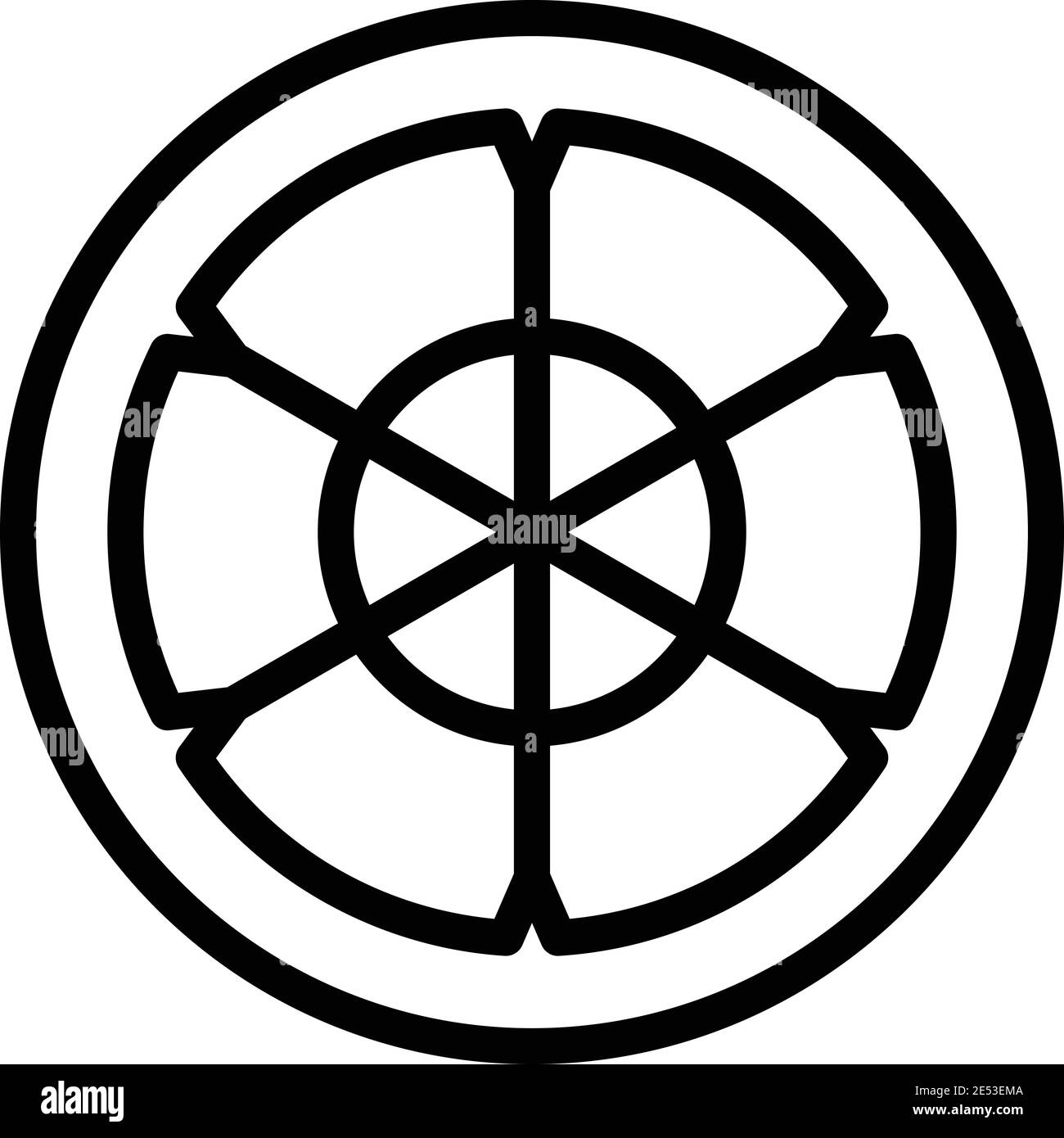 Water manhole icon. Outline water manhole vector icon for web design ...