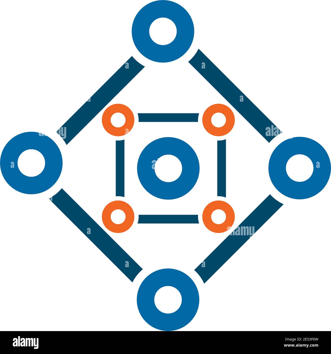 Atom chain icon logo design inspiraiton vector template Stock Vector ...