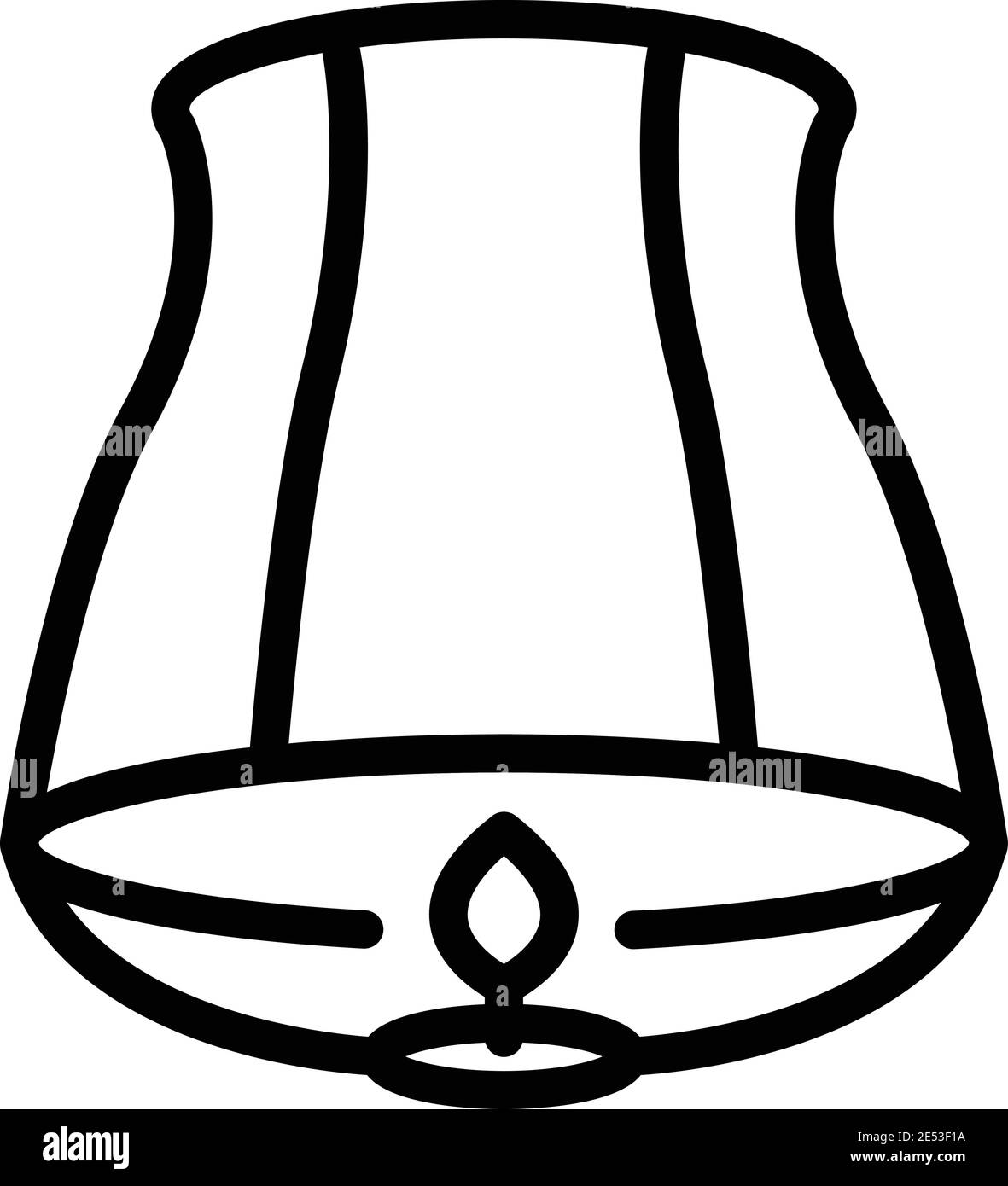 Summer floating lantern icon. Outline summer floating lantern vector ...