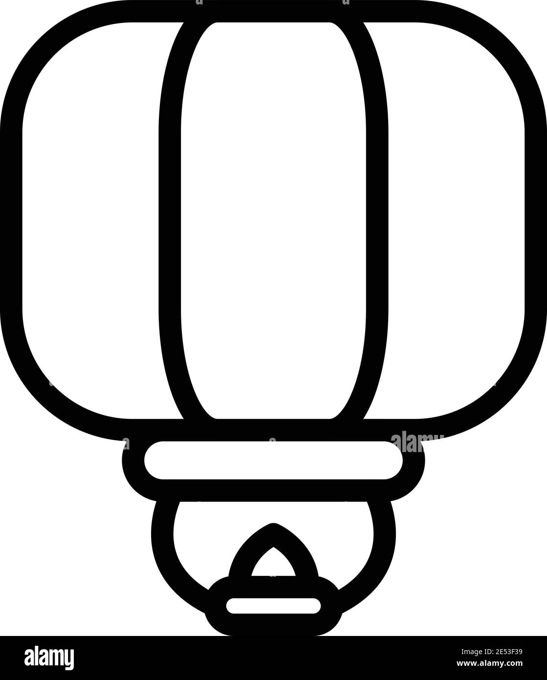 Event floating lantern icon. Outline event floating lantern vector icon ...