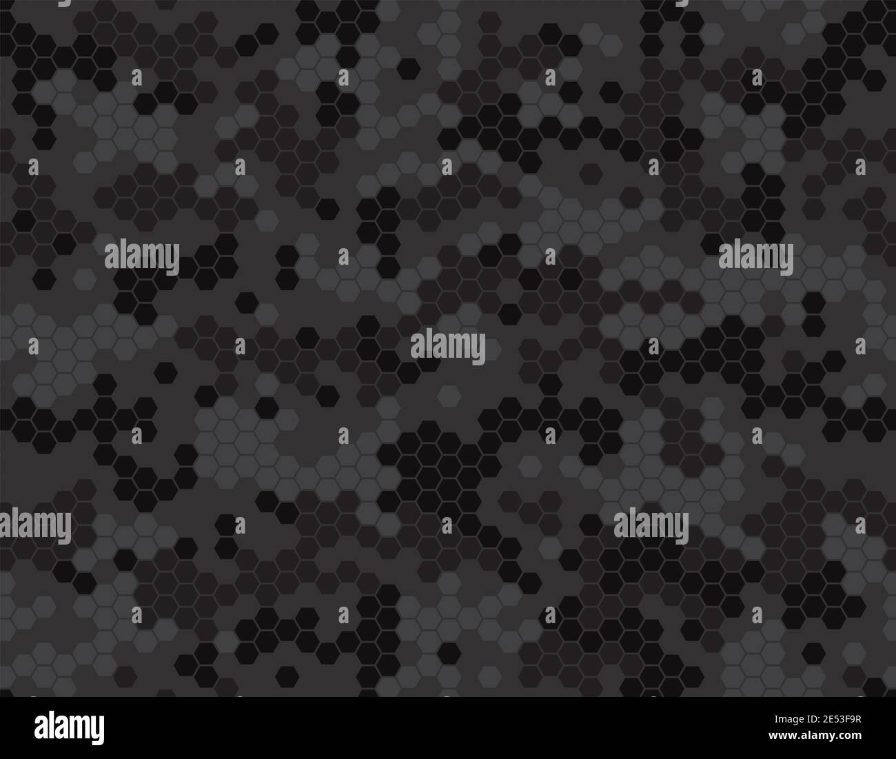 Dark camouflage pattern with honeycomb pixels Stock Vector Image & Art ...