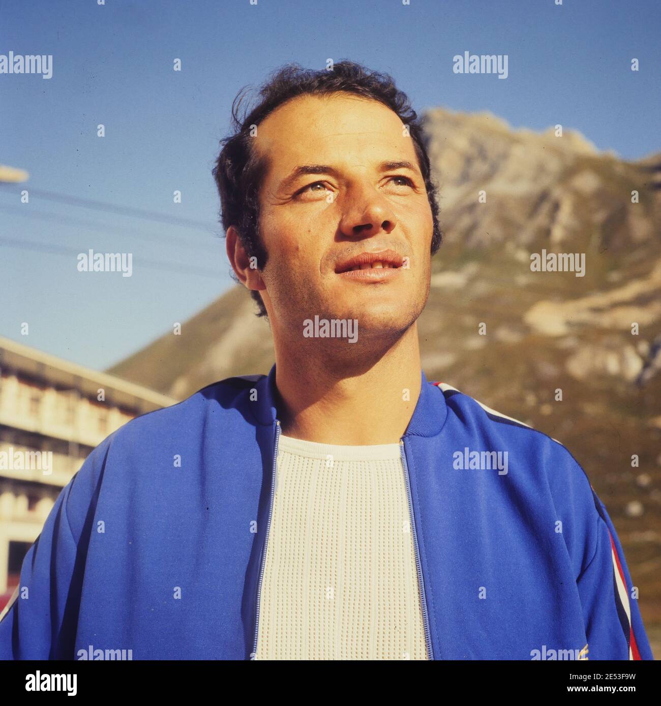 Gaston Perrot, member of French Male ski Team, Summer training session ...