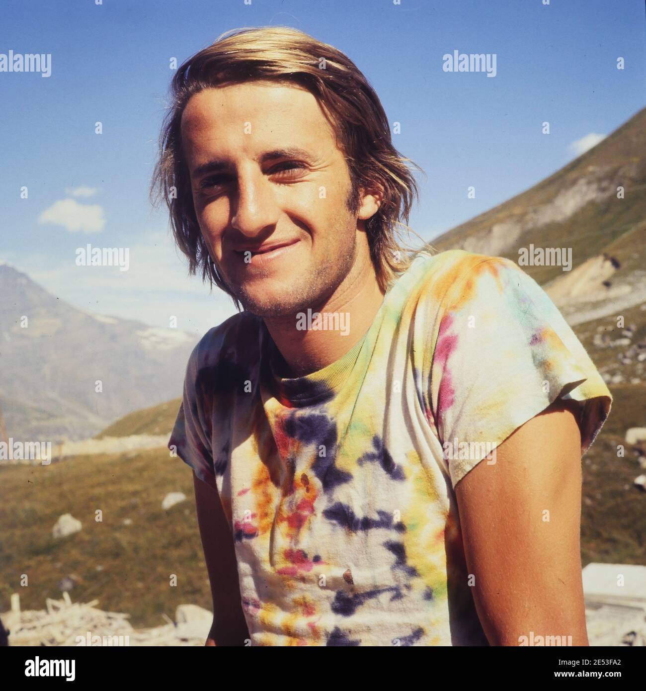 Jean-Pierre Auger, member of French Male ski Team, Summer training ...