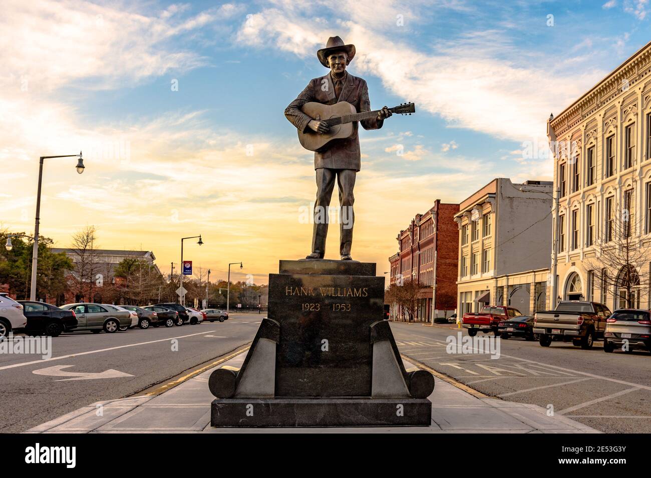 Montgomery, Alabama, USA - January 17, 2017: Statue of Hank Williams ...