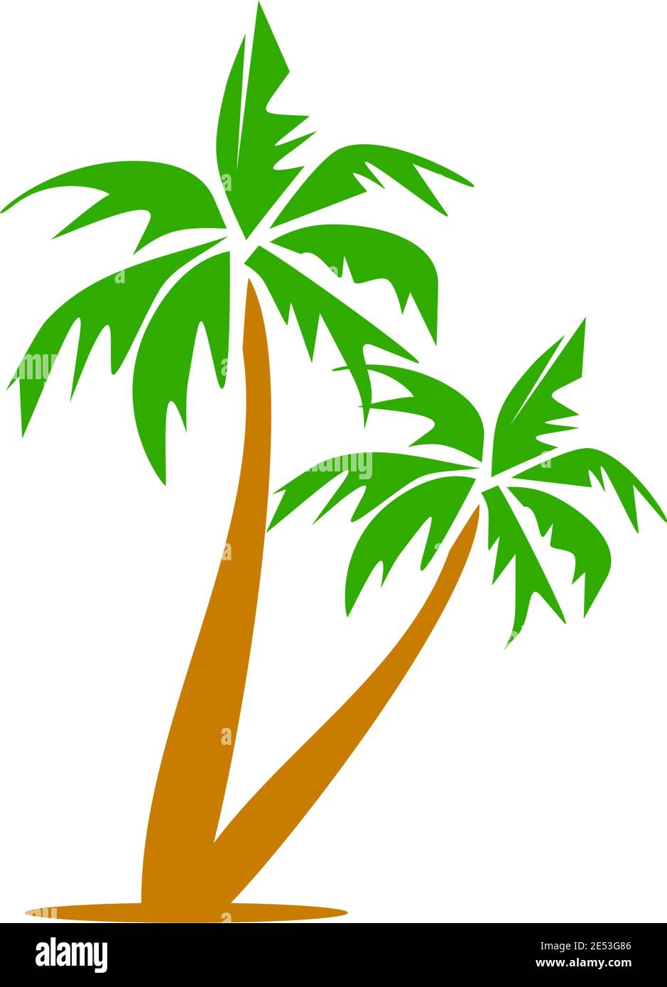 Coconut tree icon logo design inspiration vector template Stock Vector ...