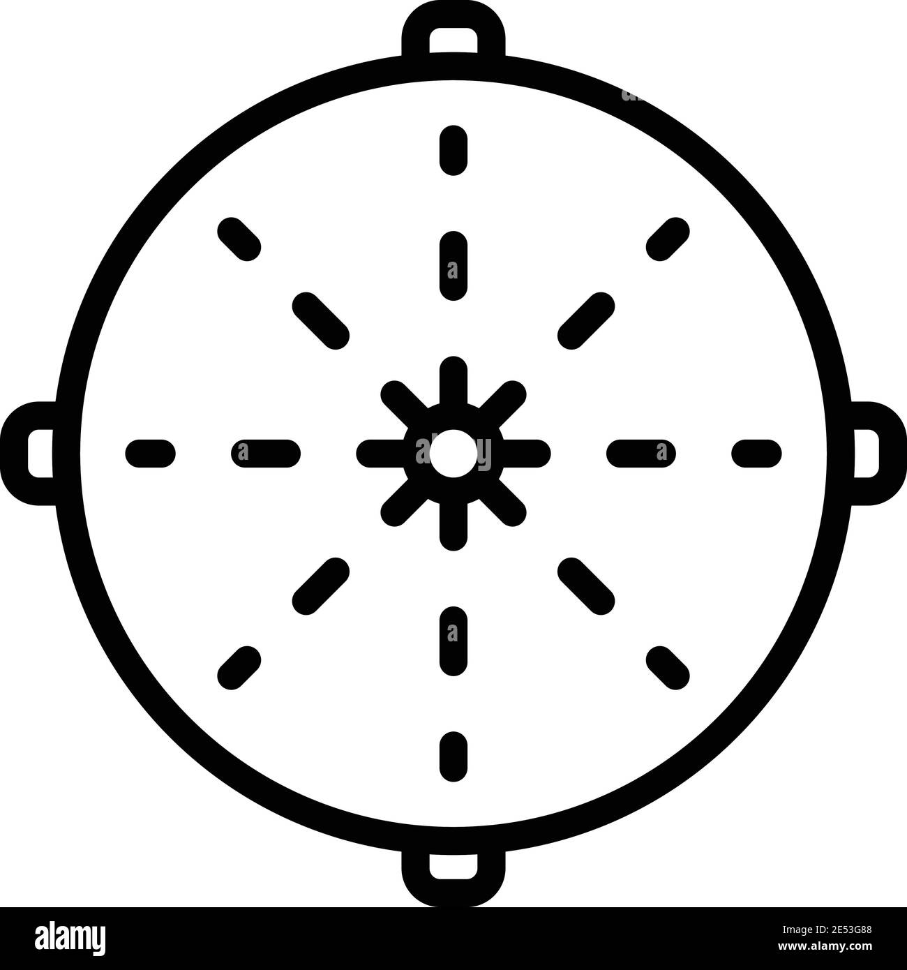 Closed manhole icon. Outline closed manhole vector icon for web design ...